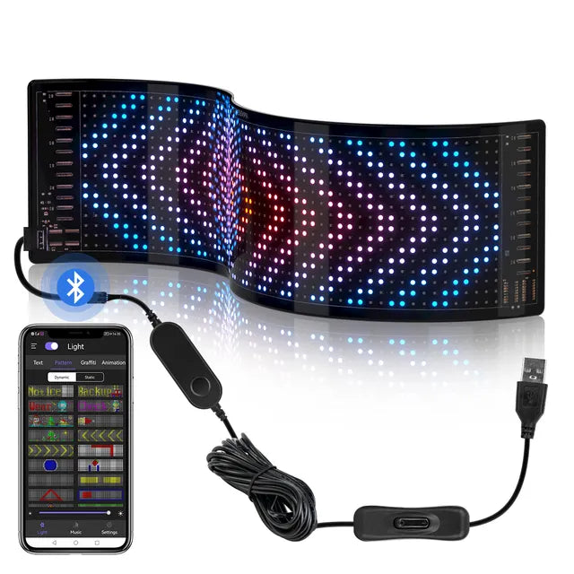 RGB LED Matrix Pixel Panel 16x64 LEDs 9x37 CM - STOMART.CO.UK